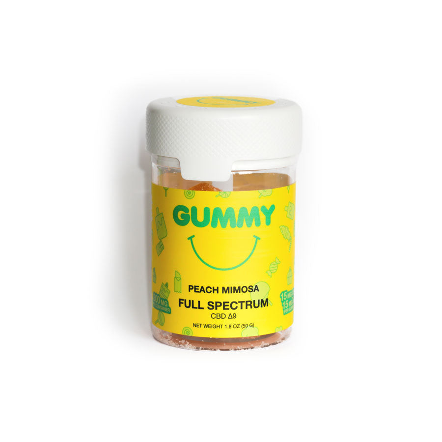 Gummy Delta 9 THC - Peach Mimosa 300mg – Barong CBD Shop